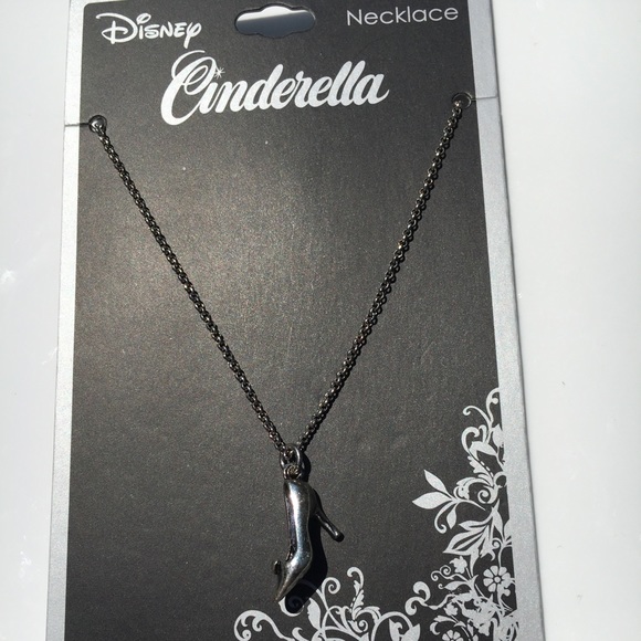 Disney | Jewelry | Disney Cinderella Glass Slipper Necklace | Poshmark